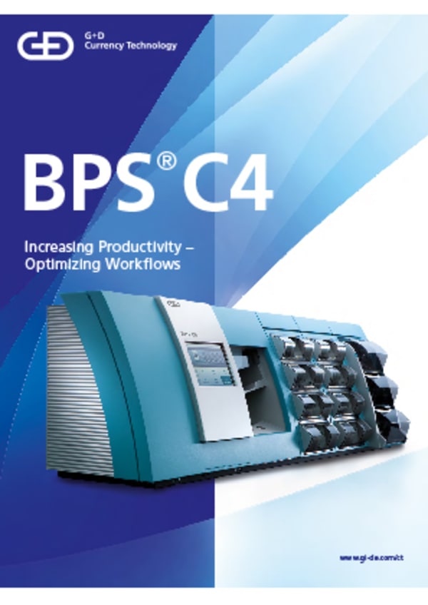 BPS C4 | Contabanconote/Selezionatrici | Giesecke & Devrient | Plug-in